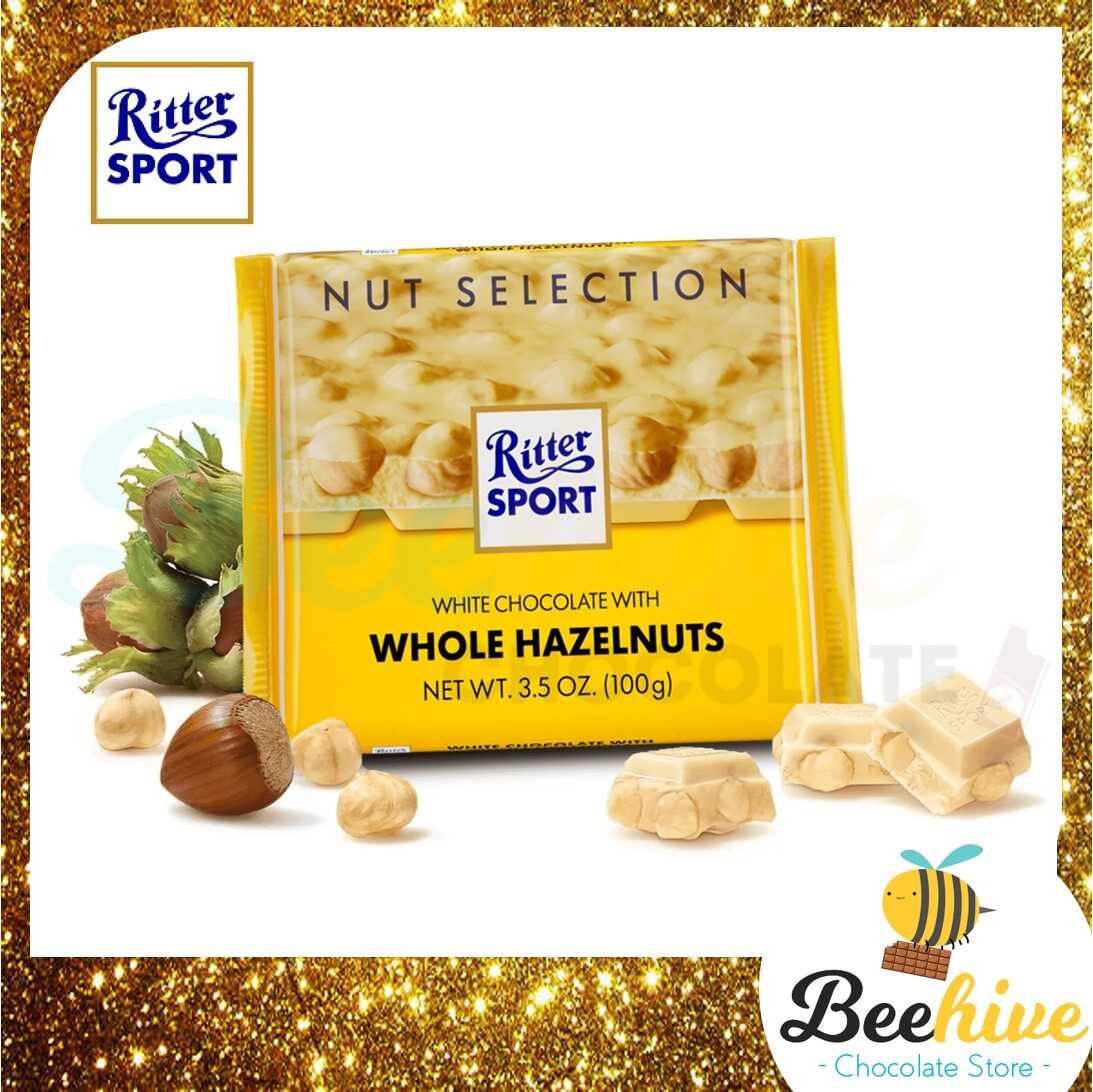 Ritter Sport White Whole Hazelnuts Chocolate 100g | Lazada
