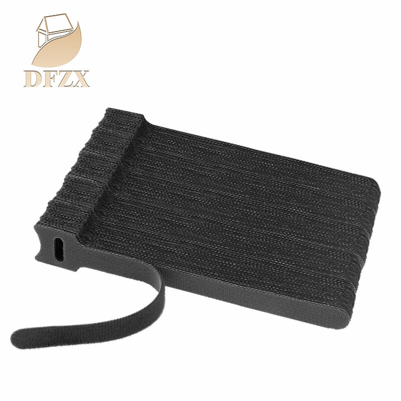 DFZX 100pcs Blended Nylon Cable Tying Rope With Magic Sticker Line ...