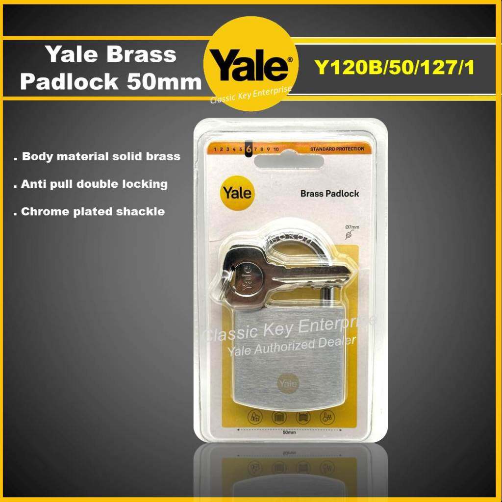 Yale Padlock Boron Shackle Y120B/50/127/1 pad lock 50mm | Lazada