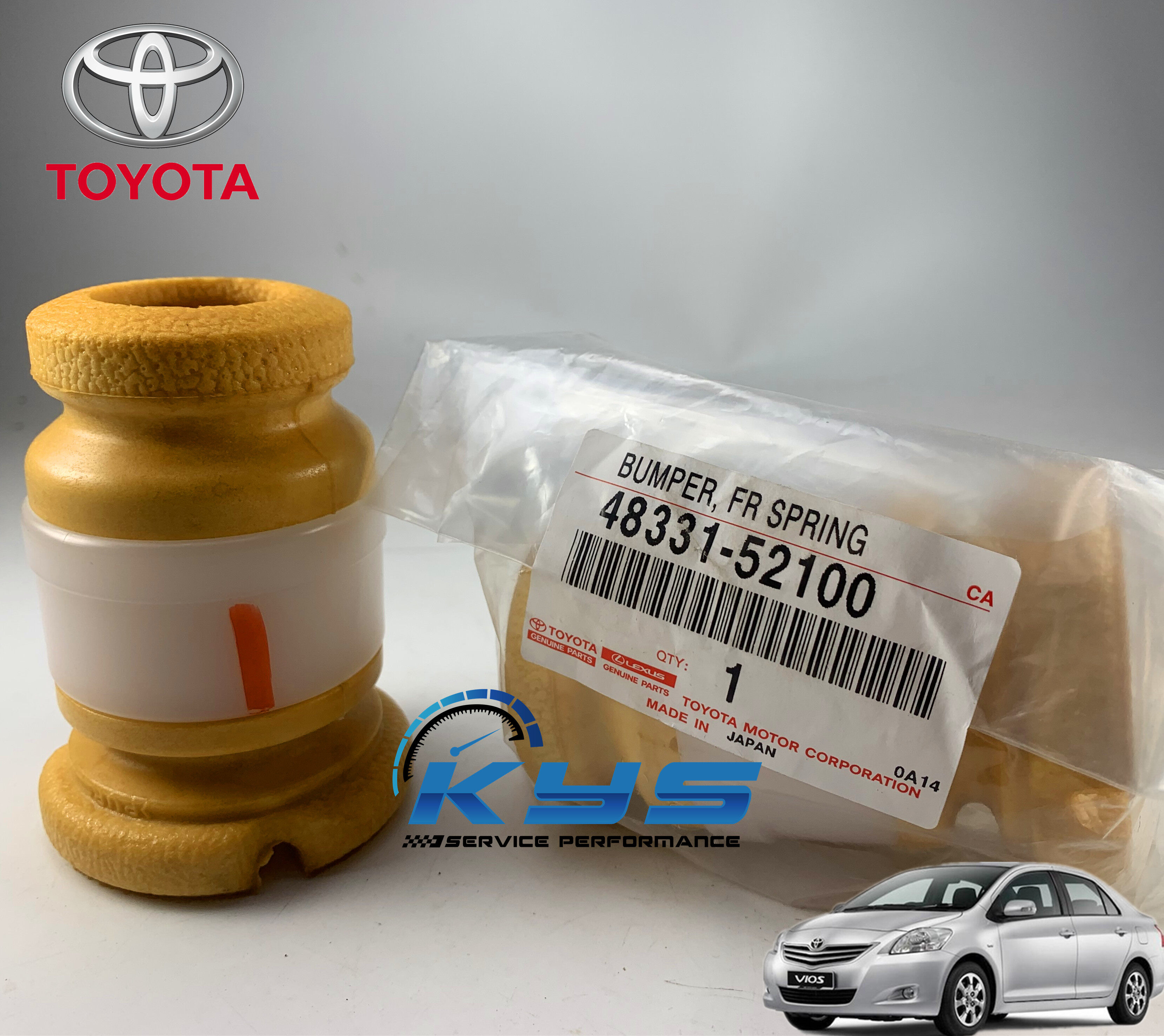 TOYOTA Genuine # Price for 1SET/2PCS # FRONT ABSORBER BUSH/RUBBER/BOOT ...