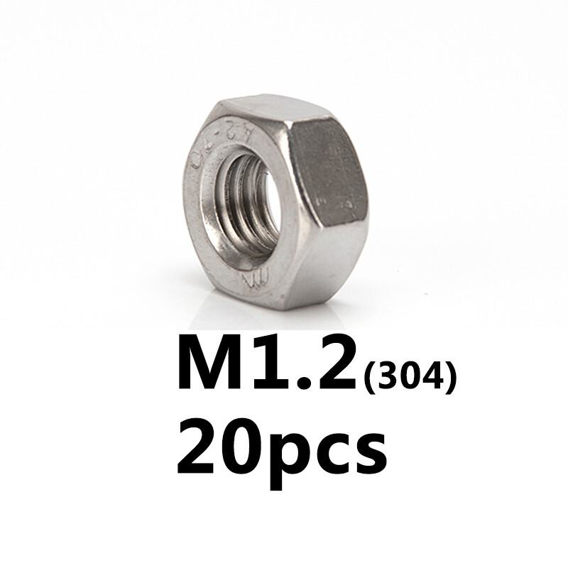 Ready Stock Solid Stainless Steel 304 Hex Hexagon Nuts for M1 M1.2 M1.4 ...