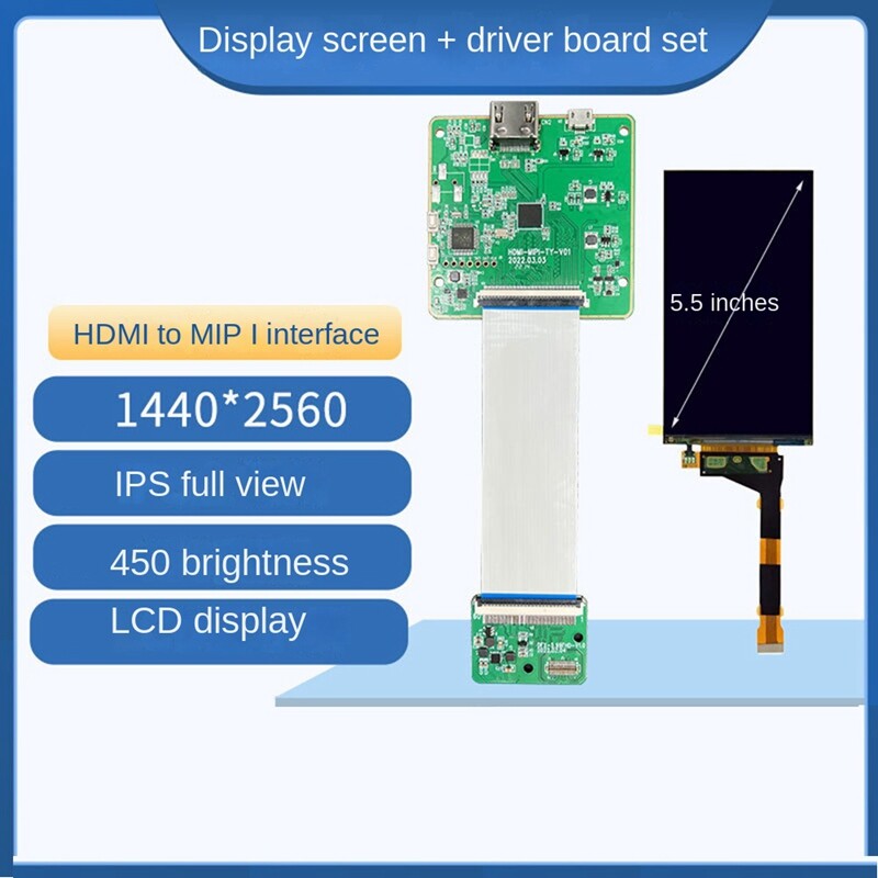 5.5 Inch 2K Screen 1440X2560 3D Printer Screen Lcd HD LCD Screen MIPI ...