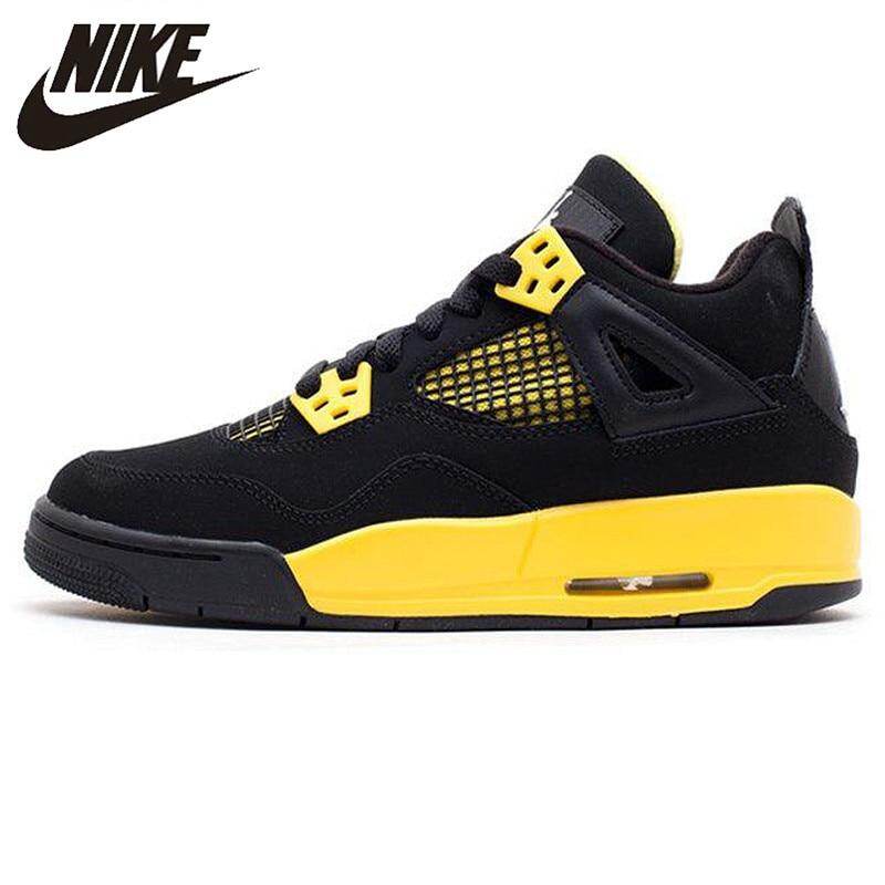 Nike Air Jordan 4 Retro \ Thunder\ Men's Basketball Shoes, Original ...