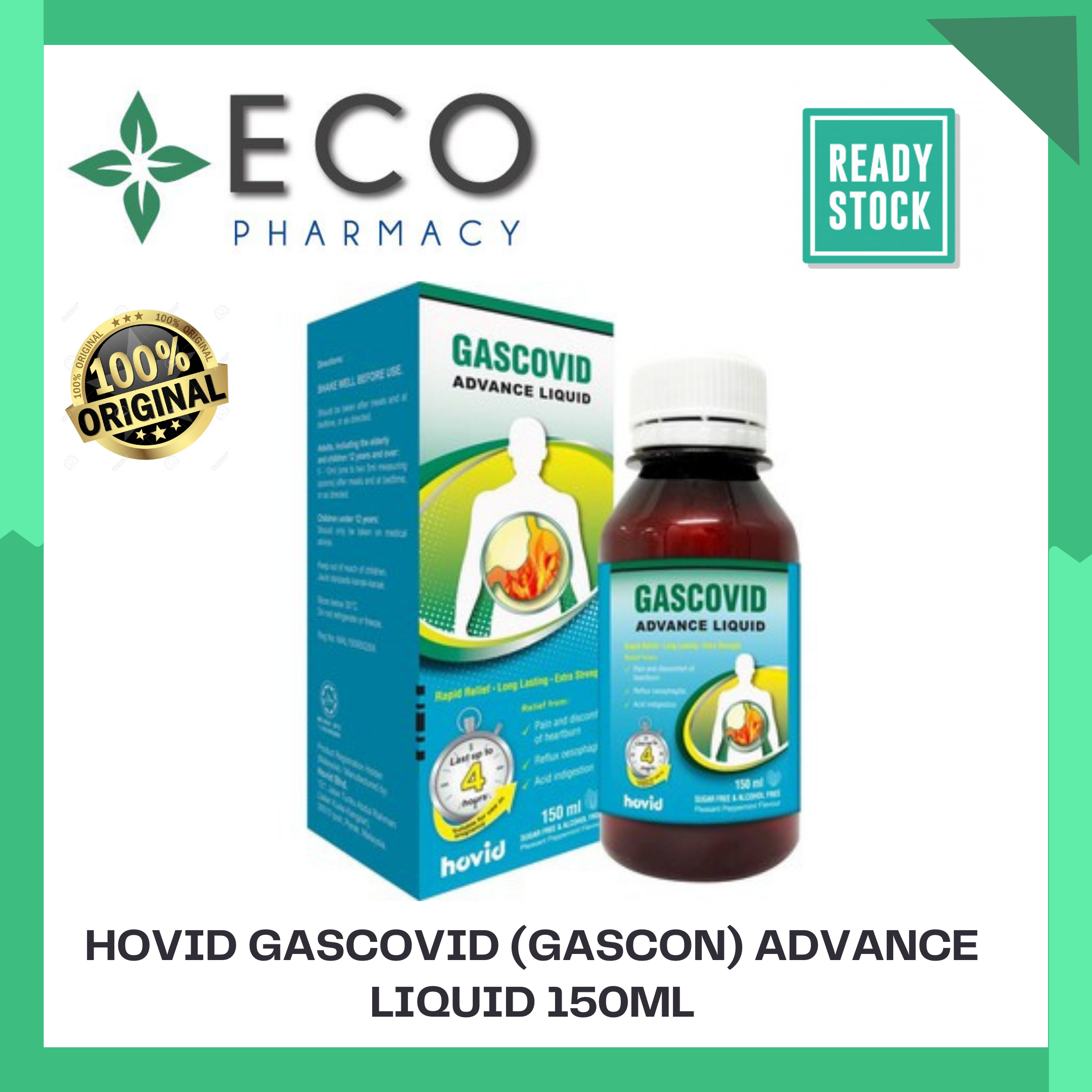 HOVID GASCOVID (GASCON) ADVANCE LIQUID 150ML EXP 07/23 (same as ...