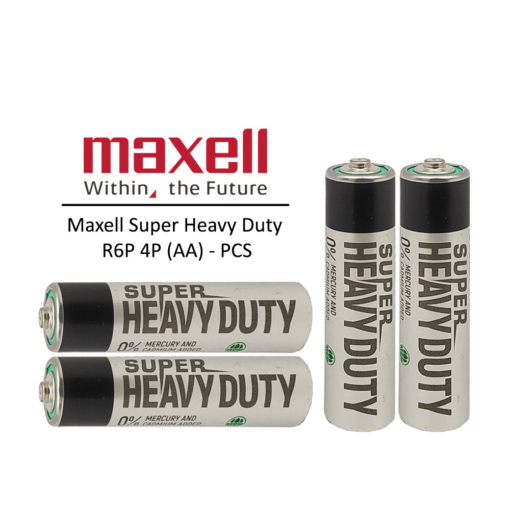 Maxell Super Heavy Duty AA/AAA Battery (4pcs) – 100% Original Maxell ...