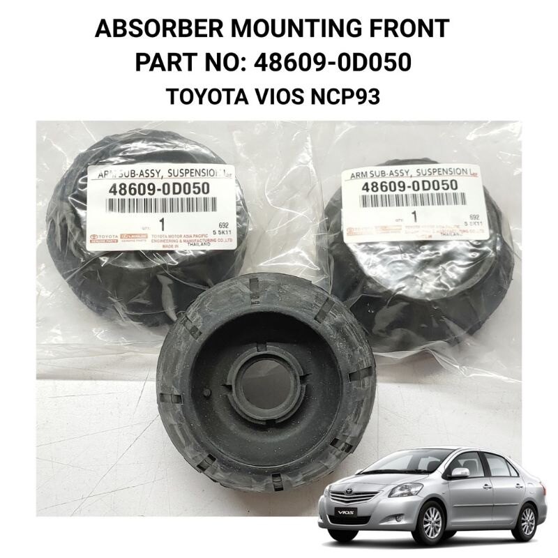48609-0D050 Toyota Vios Ncp93 Absorber Mounting (1Unit) | Lazada