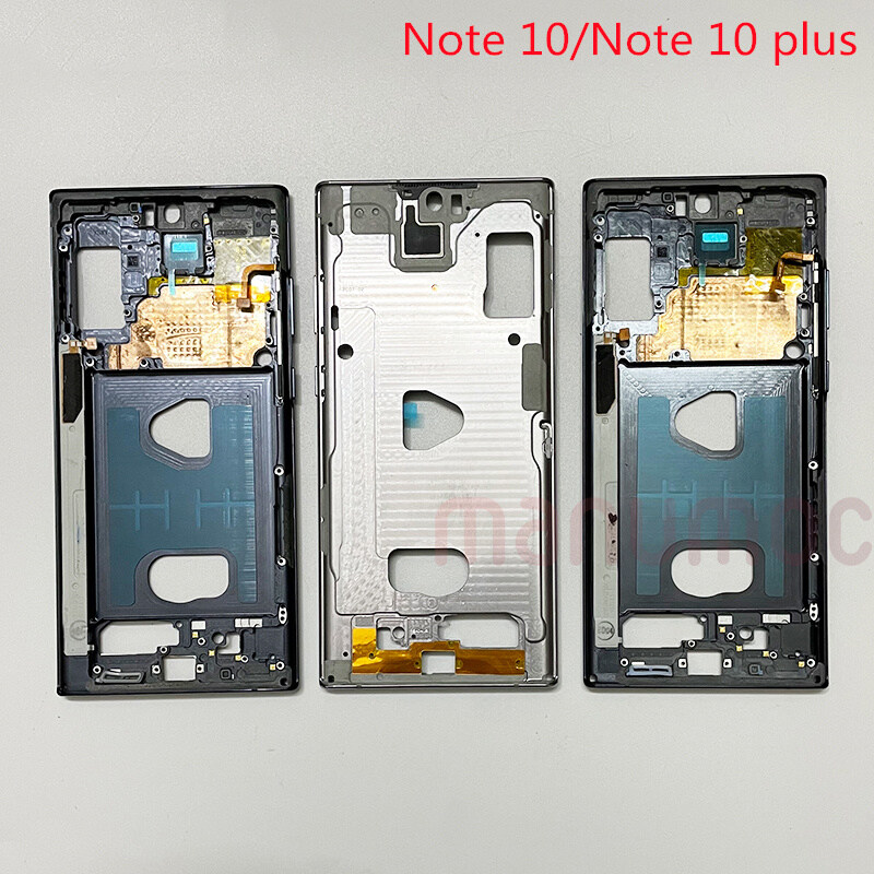 กรอบตรงกลางสำหรับ Samsung Galaxy Note 10 Plus N975 Note 10 N970ซ่อมจอ ...