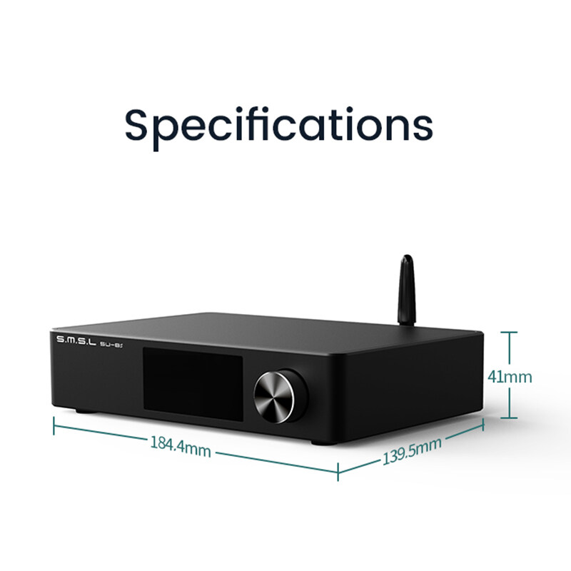 SMSL SU-8S MQA ถอดรหัส ES9068AS บลูทูธ5.0 SU8S DAC DSD512 PCM768kHz ...