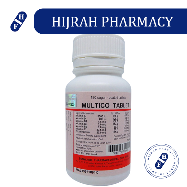 MULTICO TAB 180'S | Lazada