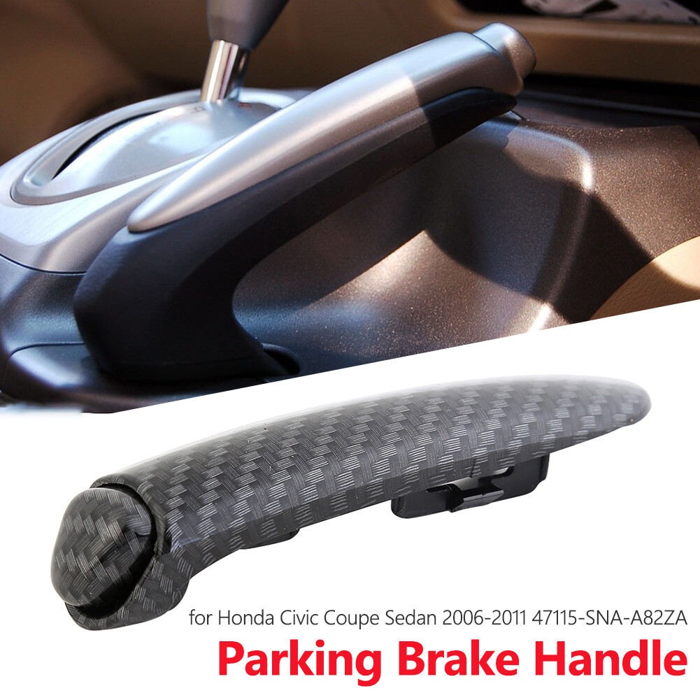 สำหรับฮอนด้าซีวิค 06-11 47115-sna-a82z ที่จอดรถเบรกจับคาร์บอนไฟเบอร์ดู ...
