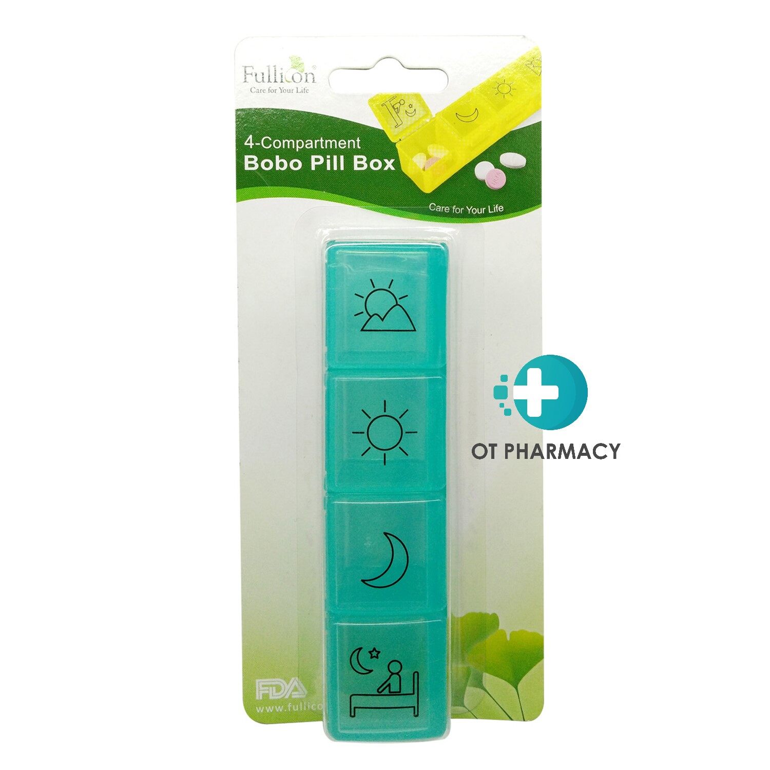 Fullicon 4 compartment BoBo Pill Box SB008 | Lazada