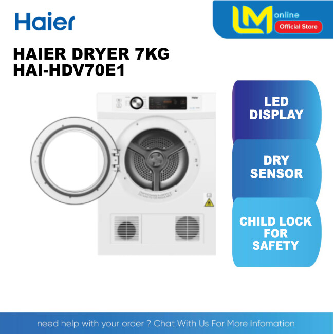 HAIER DRYER 7KG, HAI-HDV70E1 | Lazada
