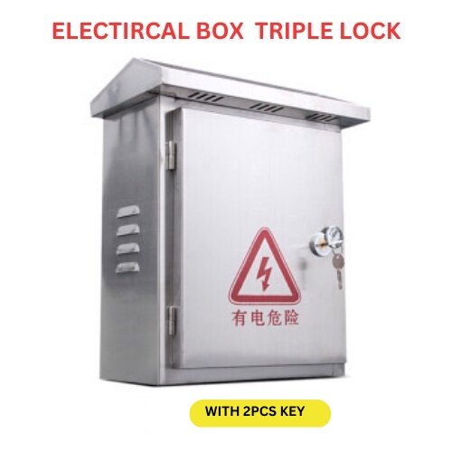 304 Stainless Steel TNB Electrical Box Triple Lock with 2 pcs key ...