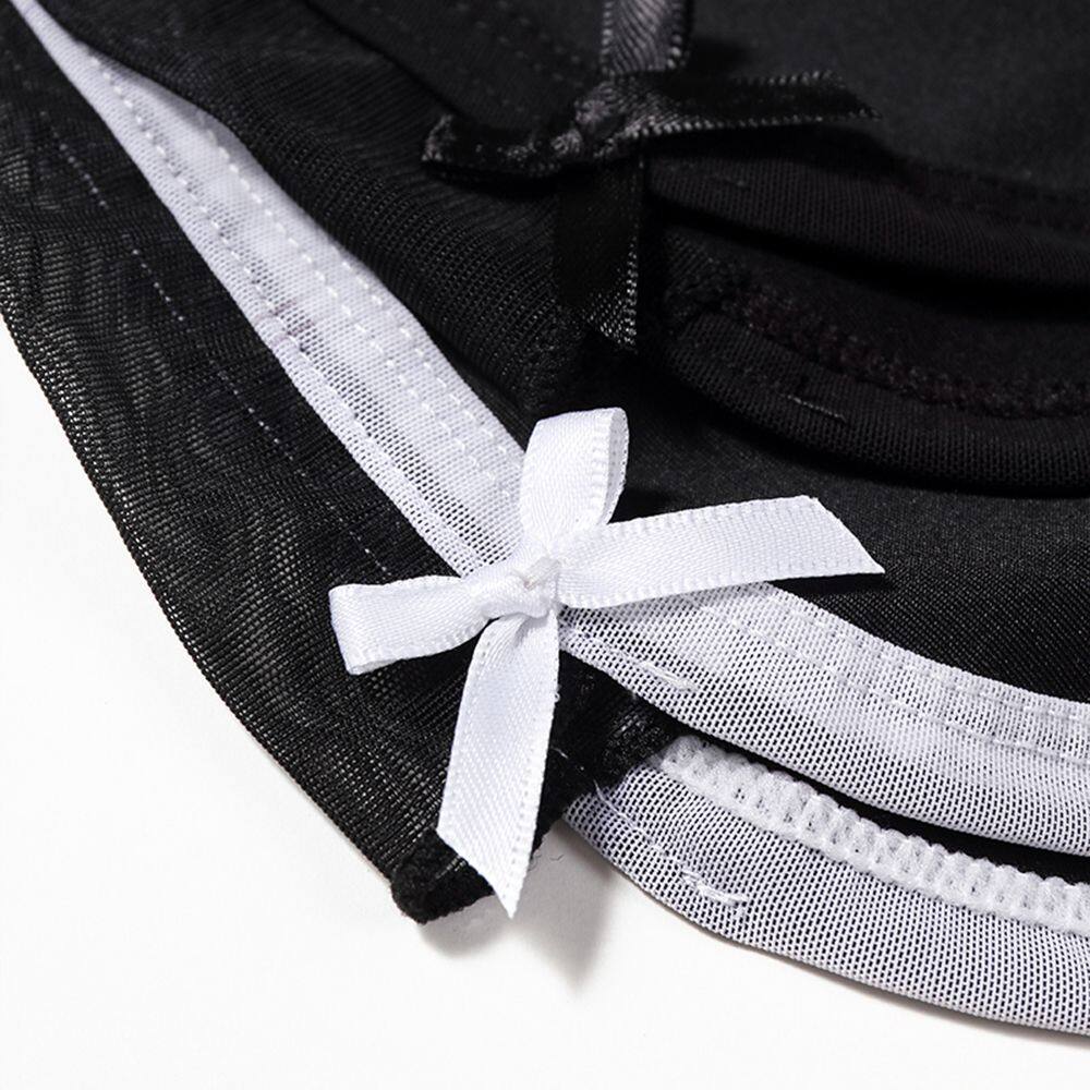 GFGFD ตาข่ายไร้รอยต่อชุดชั้นในผ้าไหมน้ำแข็งฤดูร้อนสีทึบกางเกงขาสั้นความ ...