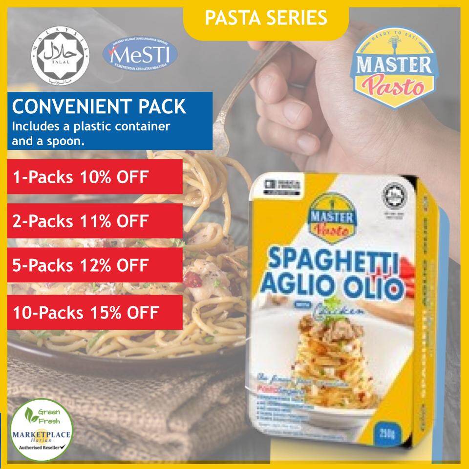 Master Pasto Halal Spaghetti Macaroni Ready Meal Instant Food Bolognese ...