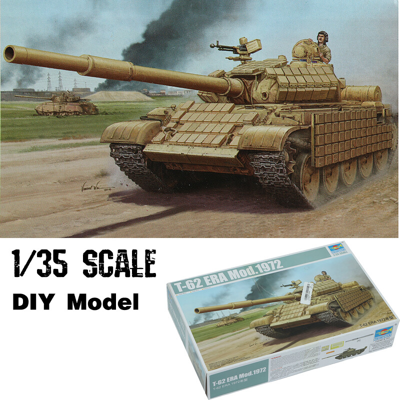 1:35 Plastic Model Kit DIY Armys Tank T-62 ERA Mod.1972 - AUTO HOMES ...
