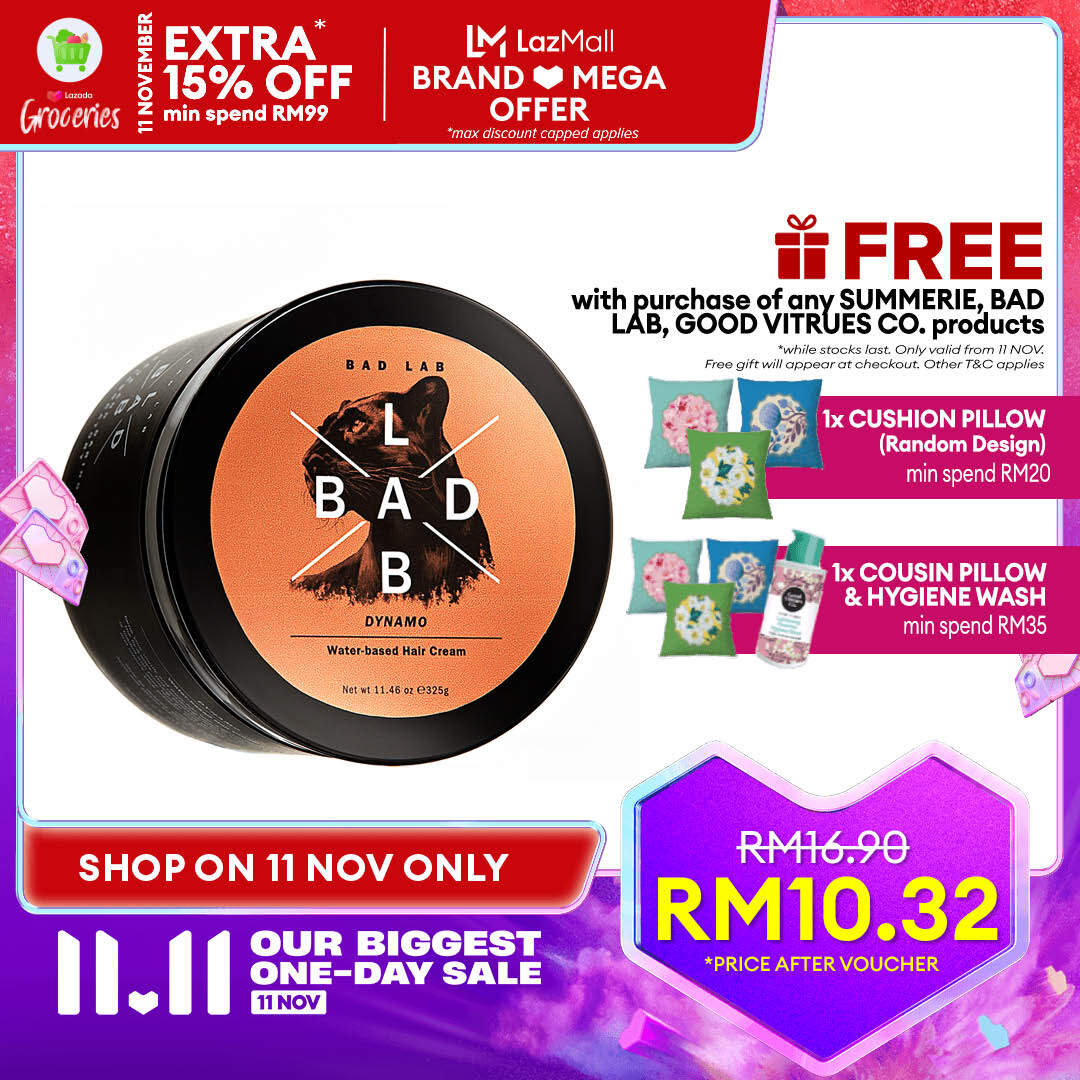 BAD LAB WATER-BASED HAIR CREAM 325G | Lazada