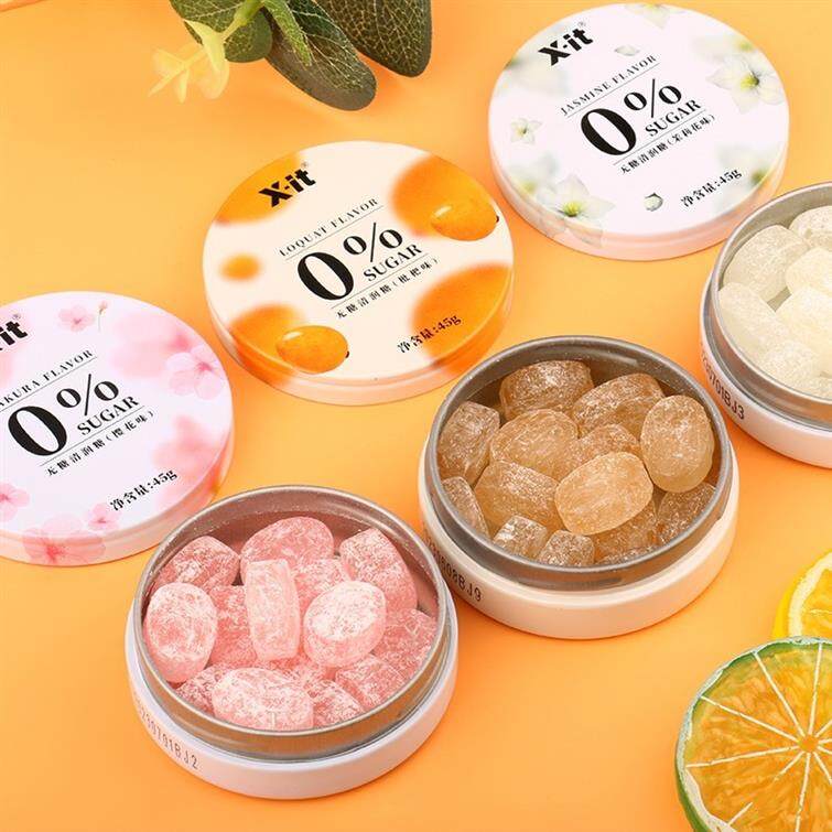 xit Sugar-free throat Lozenges Cherry Blossom Jasmine Loquat Mint ...