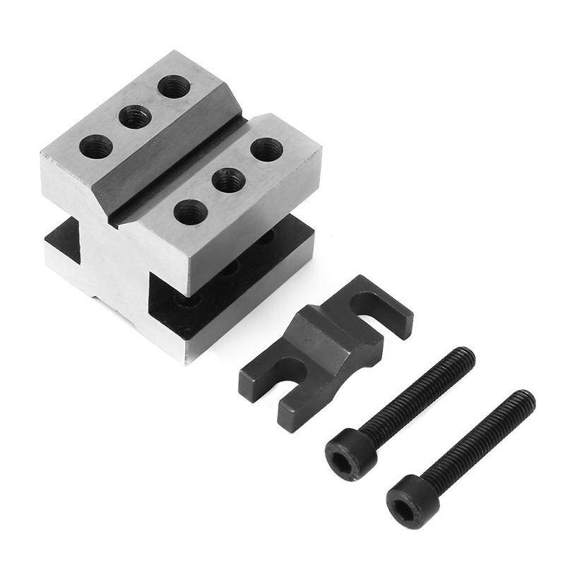 2Pcs Clamps แม่นยำ 35X35X30 มม.90C Machinist Micro-ปรับ V Gauge BLOCK ...