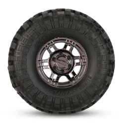 4Pcs AUSTAR AX-4020H 1.9 Inch 110mm 1/10 Rock Crawler Tires with Plating Beadlock Wheel Rim for ...