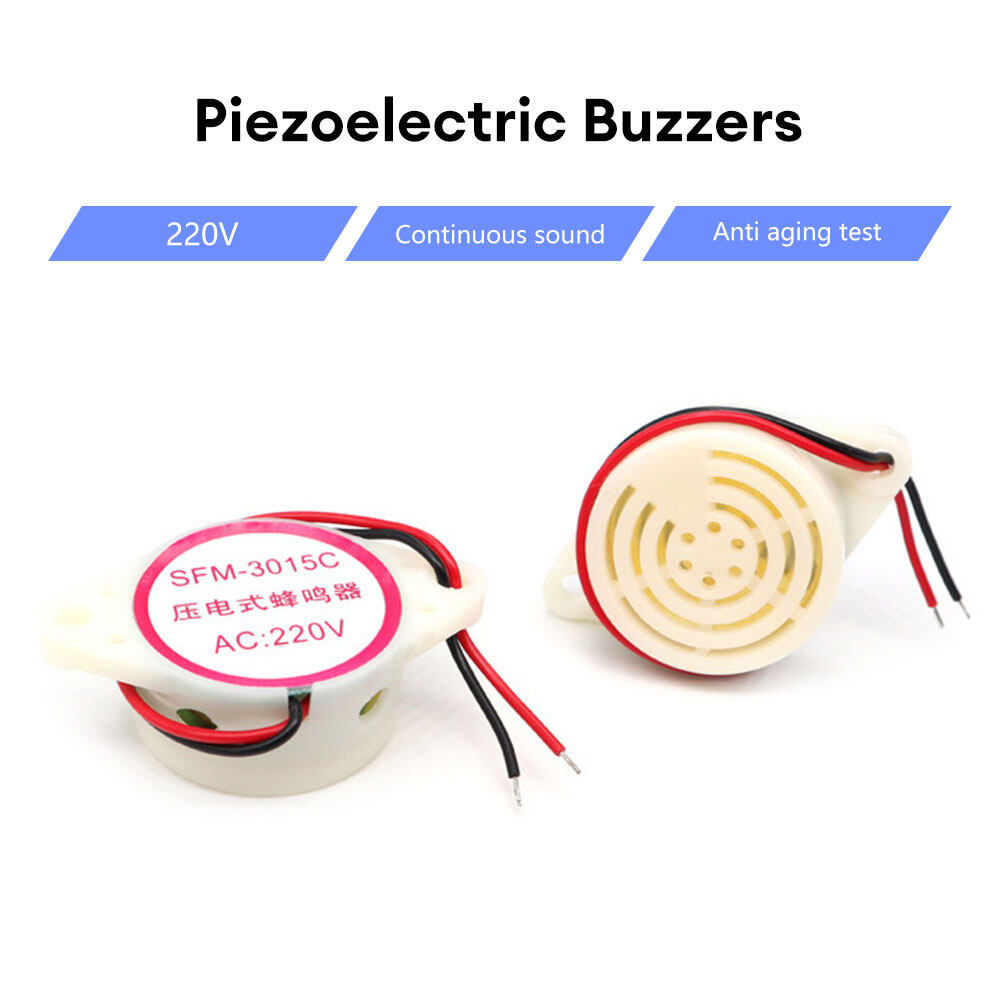 Buzzer Alarm Electronic Beep Buzzer AC 220V SFM-27 Active Piezo Buzzer ...