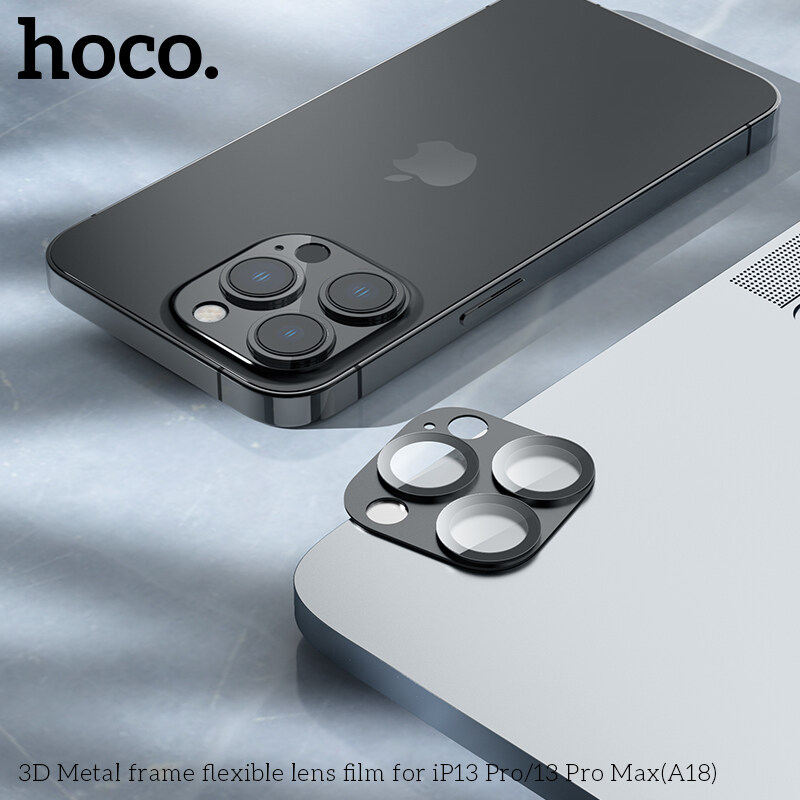 HOCO 2021 3D กรอบโลหะยืดหยุ่นเลนส์ฟิล์มสำหรับ IP13 Mini,สำหรับ IP13 ...