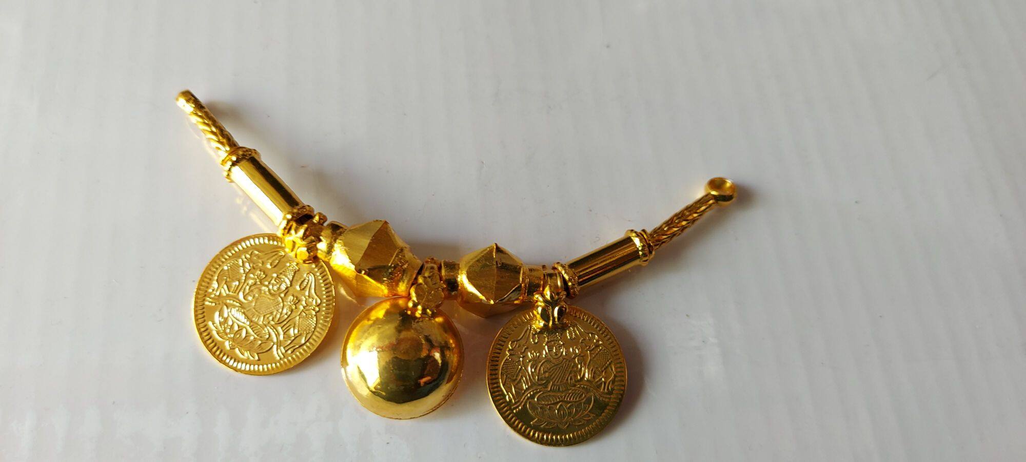 AMMAN POTTU THALI SET GOLD PLATE | Lazada