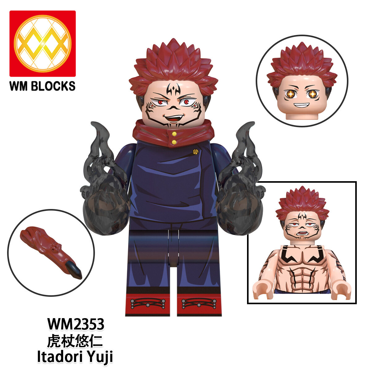 Jujutsu Kaisen Minifigures Anime Role Itadori Yuji Gojo Satoru ...
