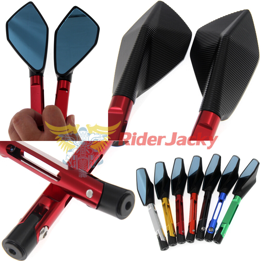 Aluminum Motorcycle Handlebar Rear View Mirrors Anti glare Mirror for ...