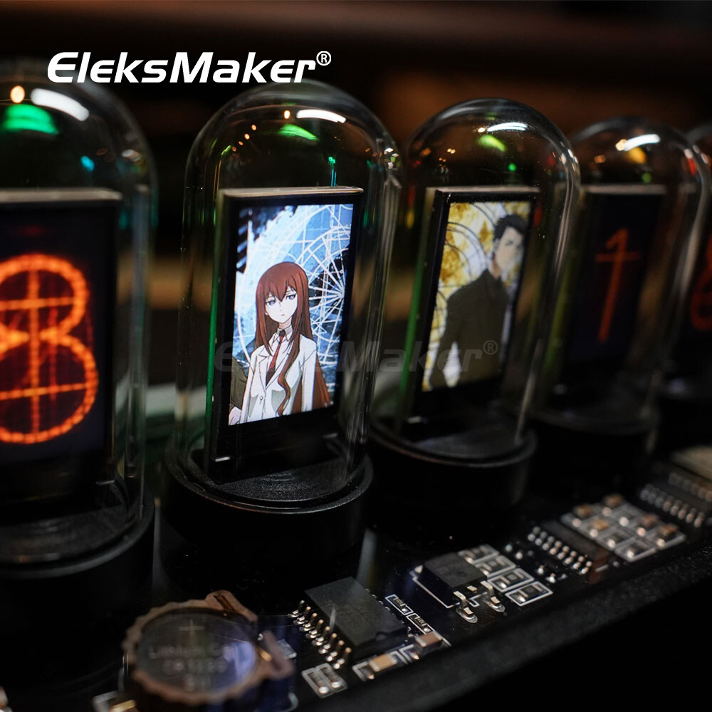 EleksMaker EleksTube IPS Nixie นาฬิกา Steins Gate ดิจิตอลหลอดเรืองแสง ...