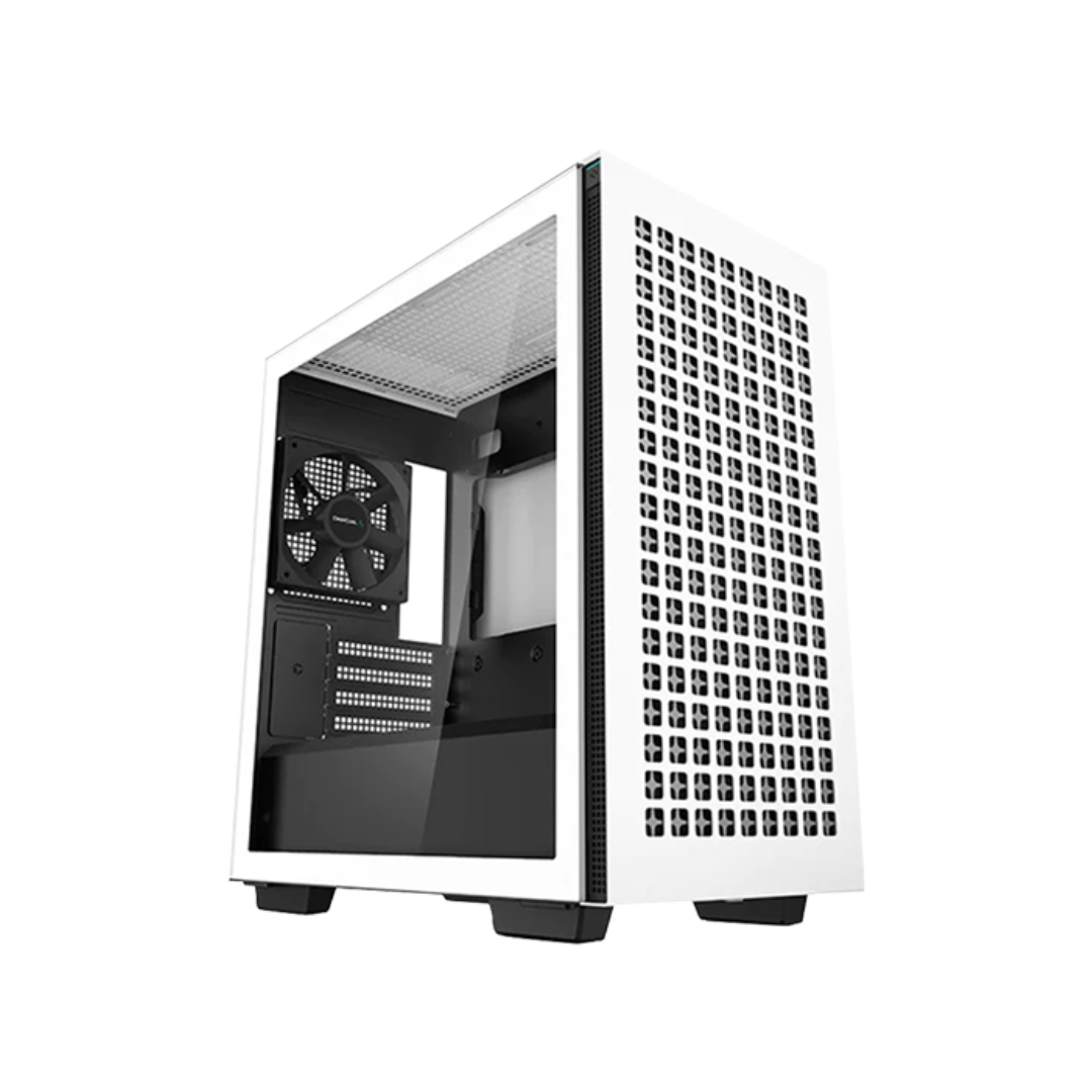 REXTECH DEEPCOOL CH370 Black & White MATX Case PC Desktop Casing | Lazada