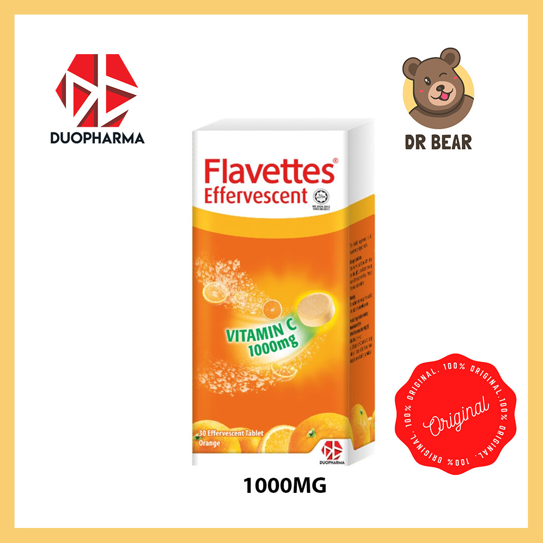 Flavettes Effervescent Vitamin C 1000mg 30 Effervescent Tablets | Lazada