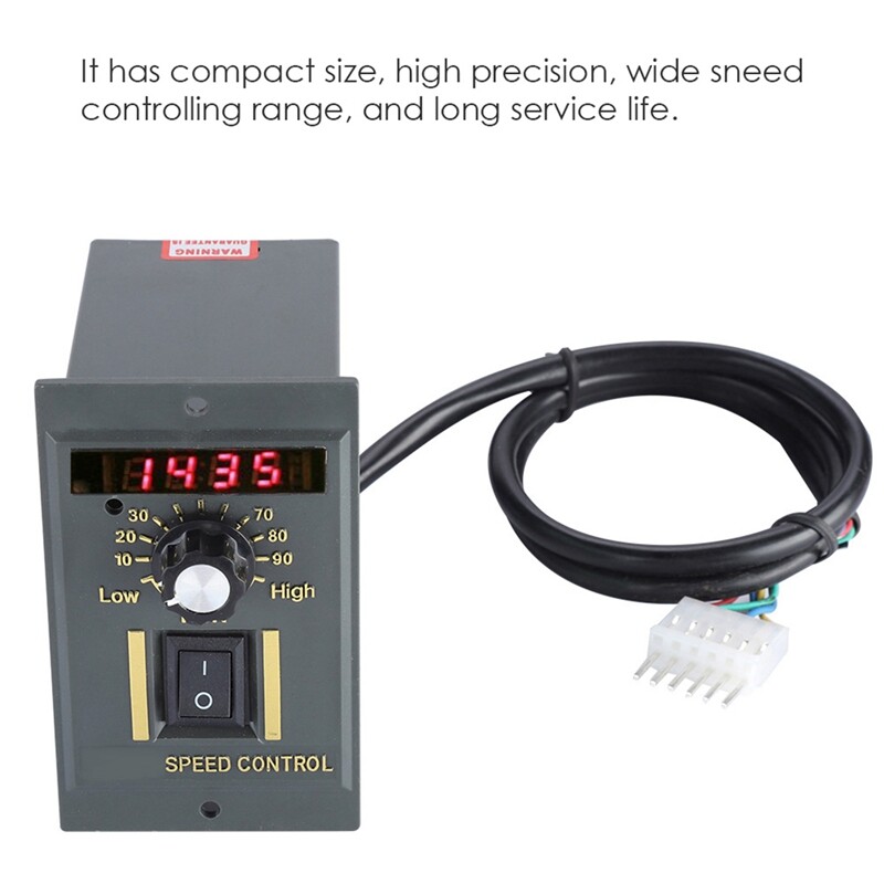 AC 220V 50Hz 15-400W Motor Speed Controller Digital Adjustable Stepless ...