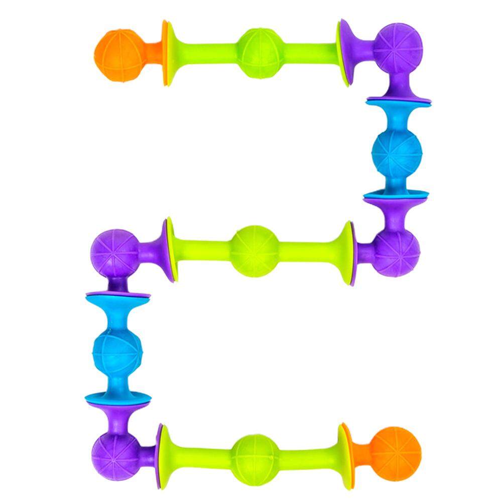 DIY Silicone Building Blocks Educational Toys for Kids Funny Suction ...