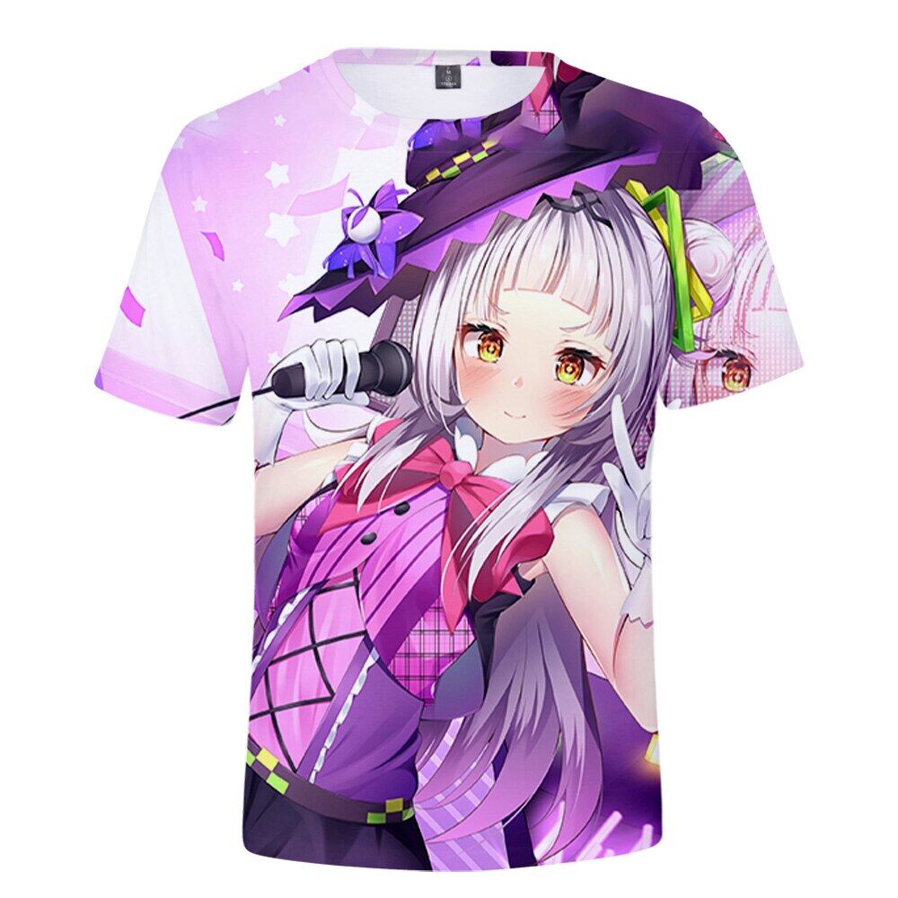 2022 HOLOLIVE VTuber Murasaki Shion 3D Printed Spring Summer Preppy Men ...