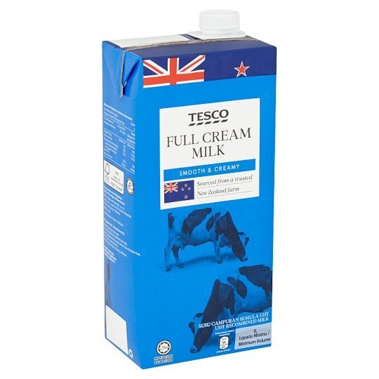 ♓ Tesco UHT Full Cream Milk 1L | Lazada