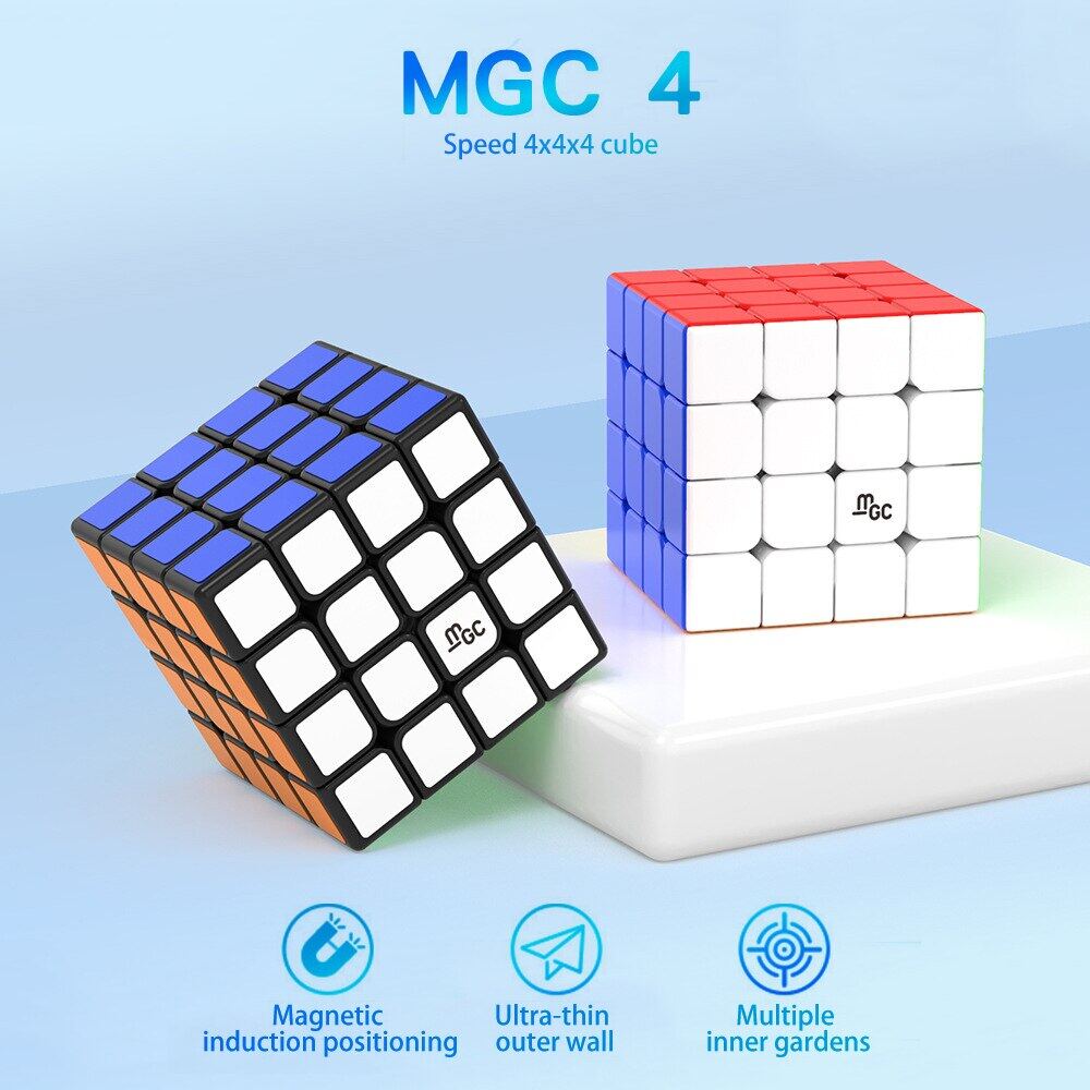 YJ MGC 4X4 M Magnetic Magic Speed Cube Stickerless Professional Fidget ...