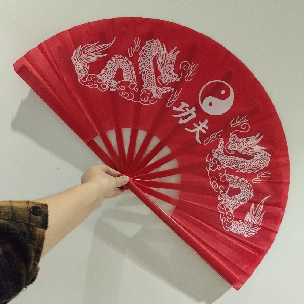 Chinese Japanese Kung Fu Dragon plastic folding Fan Large Hand - xoyk08 ...