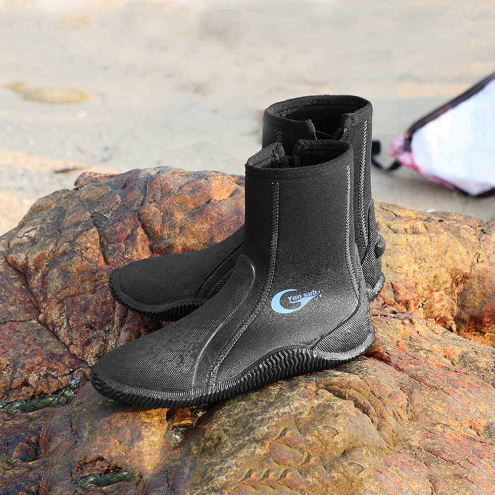 5mm Neoprene Scuba Boots Anti-Slip Adult Diving Boots for Snorkeling ...