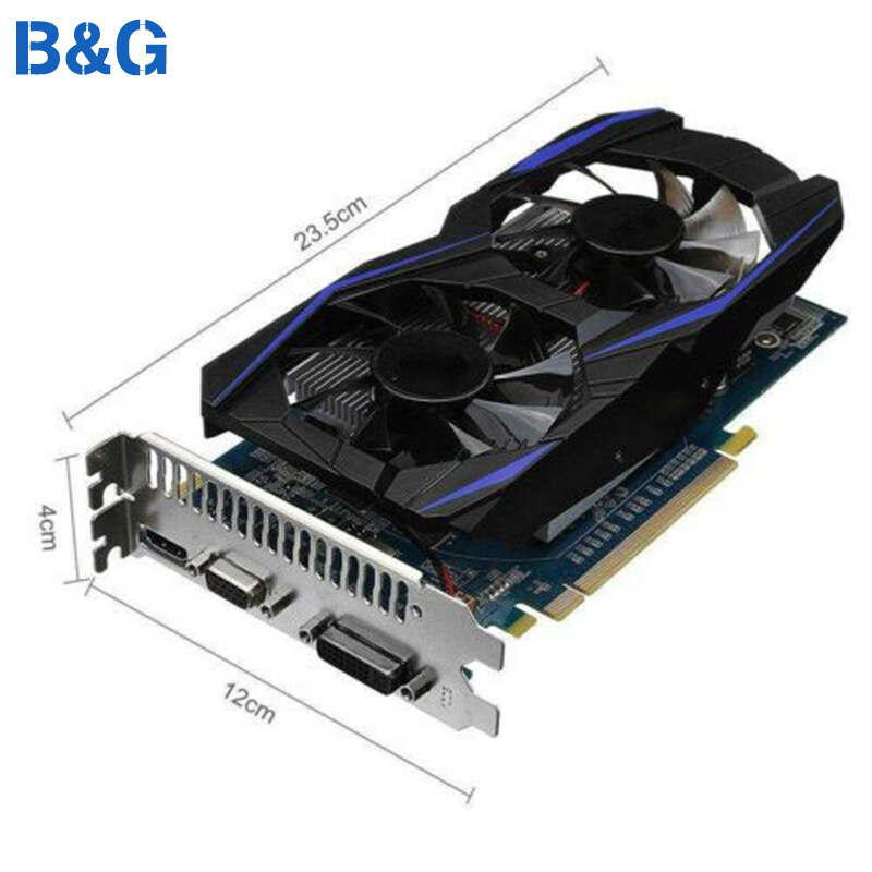 B&G GTX960 4G Graphics Card with Dual Cooling Fan Low Noise Computer Graphics Card Practical ...