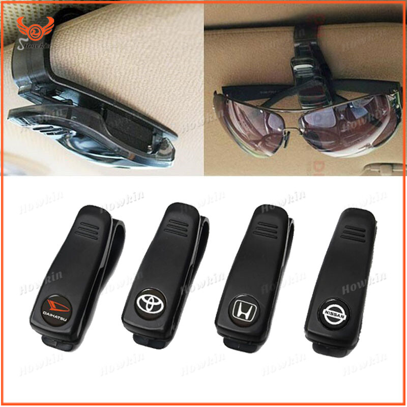 Sun Visor Car Glasses Clip Sunglasses Holder Cases Fastener Cip ...