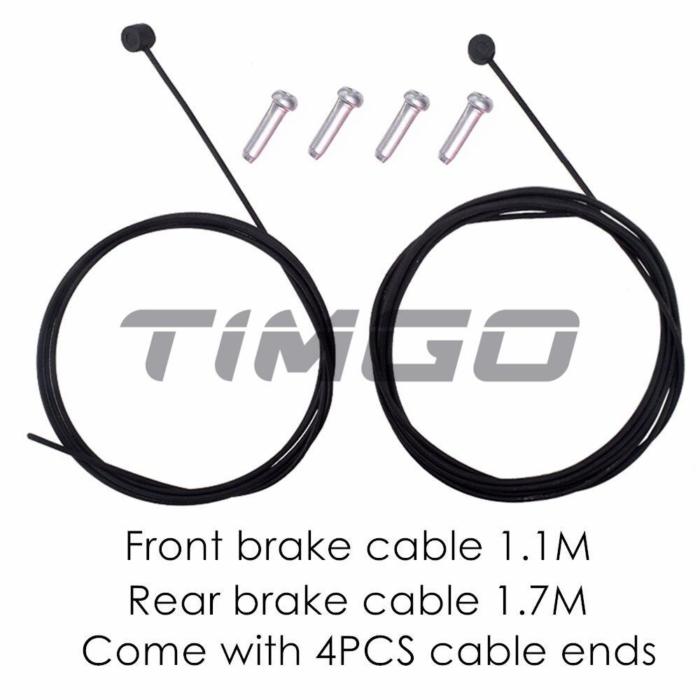 2PCS Teflon Stainless Steel MTB Road Bike Gear Shift Derailleur Brake ...