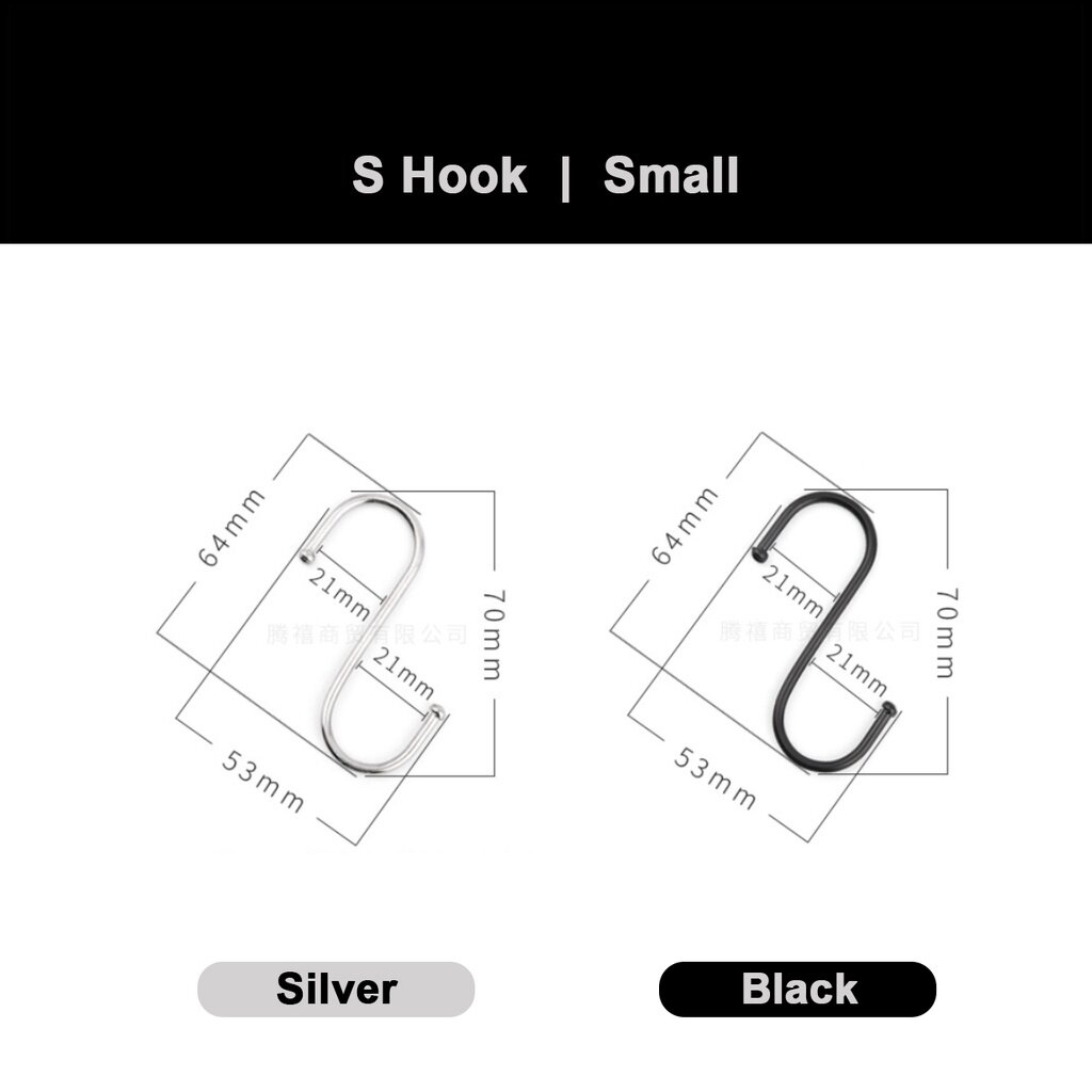 【iMall】S Hook S Shape Hook S Shaped Hook S Type Hook Hooks Stainless ...