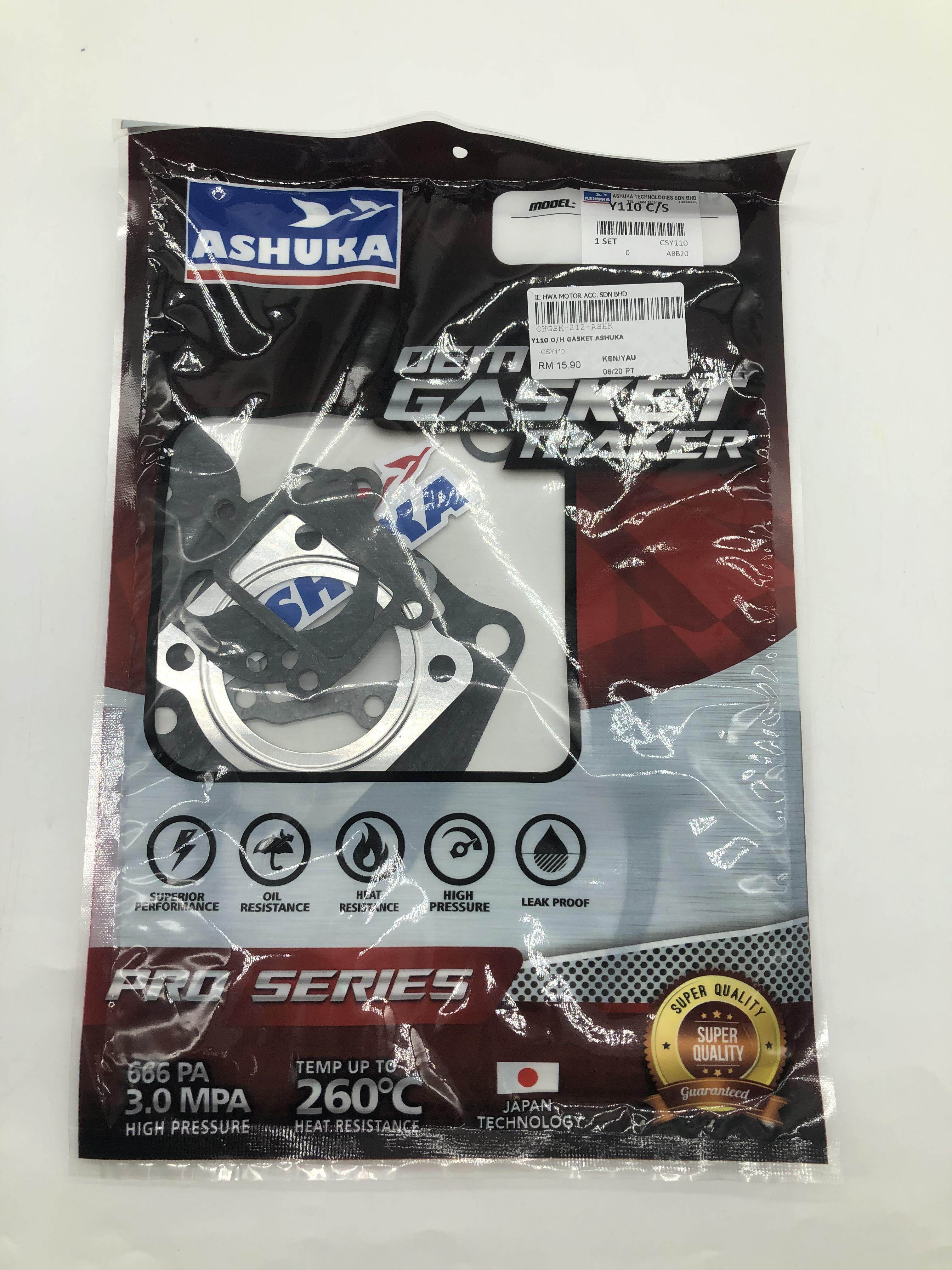 YAMAHA Y110 YSS SS110 SS 110 OVERHAUL GASKET SET ASHUKA ENGINE GASKET ...