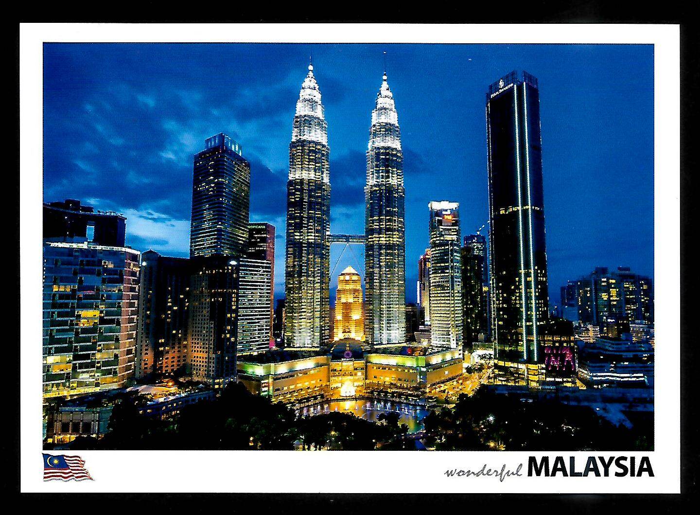 Malaysia Postcard - Kuala Lumpur KLCC Petronas Twin Towers | Lazada