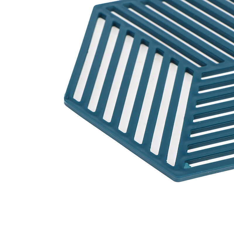 【Flash Sale】Silicone Tableware Insulation Mat Coaster Cup Hexagon Mats ...