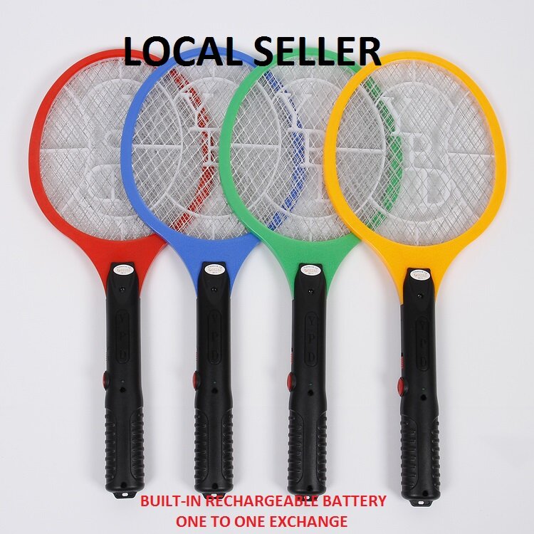 Rechargeable Mosquito Insects Zapper Swatter Racket (Assorted Color ...