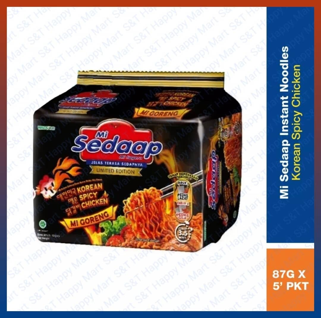 ( READY STOCK ) MEE SEDAAP SEDAP KOREAN SPICY CHICKEN GORENG ( 5 X 87g ...