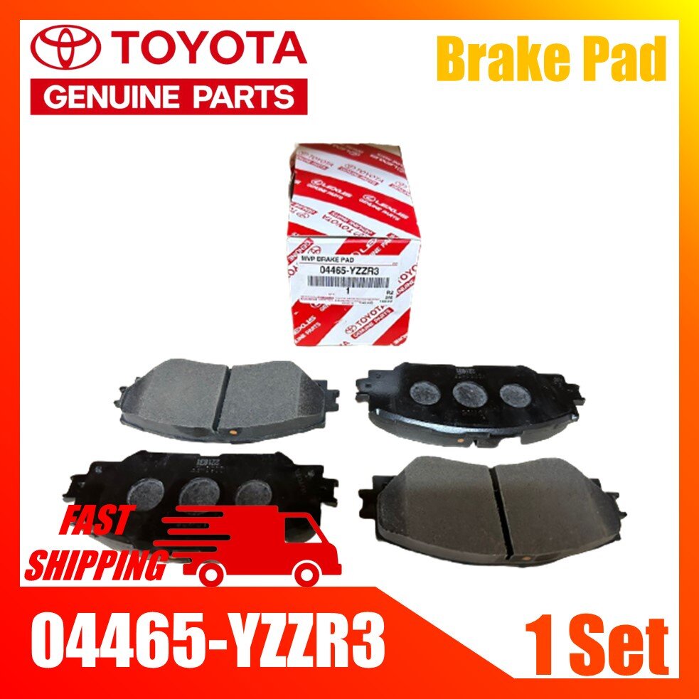Original Toyota Front Brake Pad 04465-YZZR3 – Toyota / Altis / Wish ...