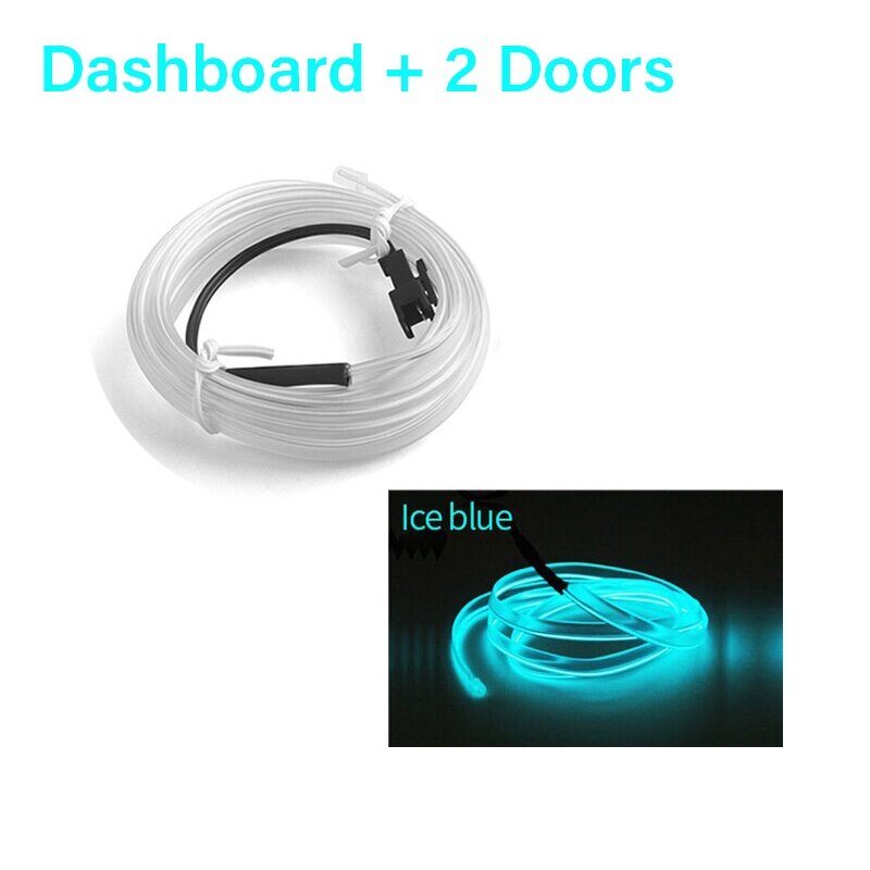 iDECO Car Door Deco Ambient Light Strips Safety LED Dashboard Opening ...